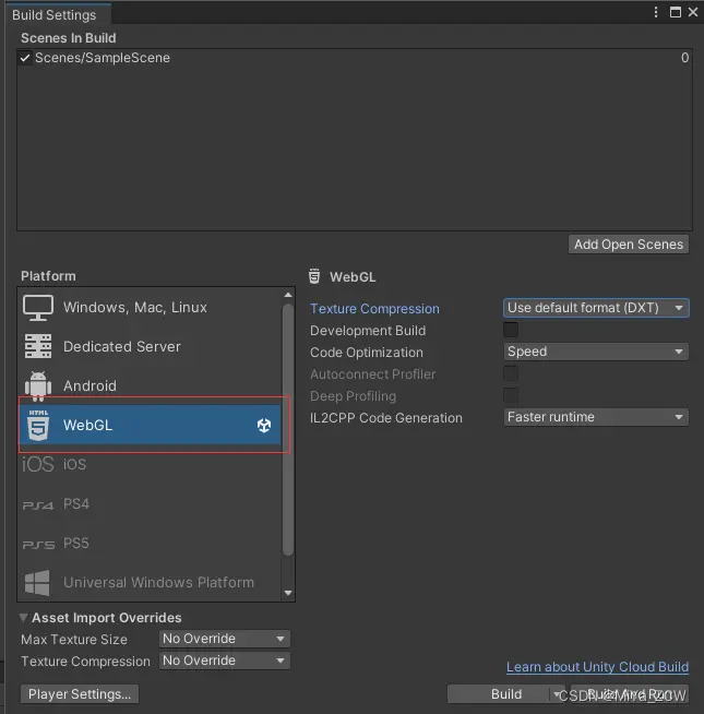 Unity 导出WebGL 嵌入网页并通信 - 哔哩哔哩