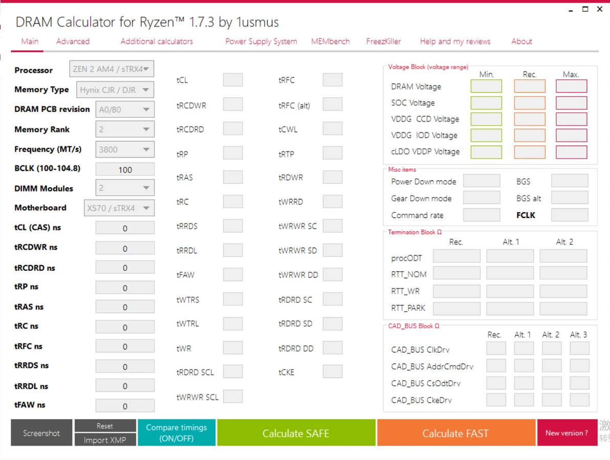 Ryzen DRAM Calculator——一个简易有效的AM4平台内存超频工具（以5600为例） - 哔哩哔哩