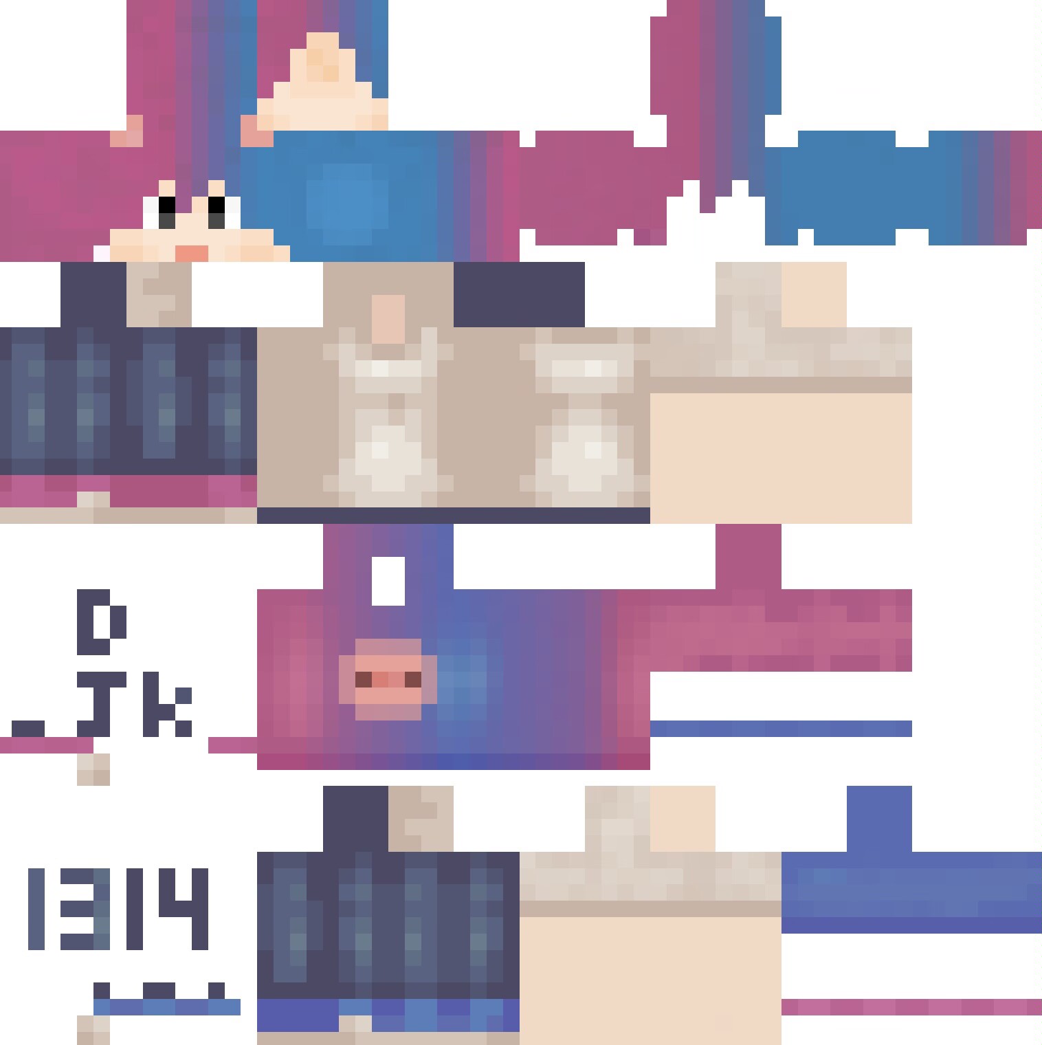 关于kk的mc皮肤的一些小细节 - 哔哩哔哩