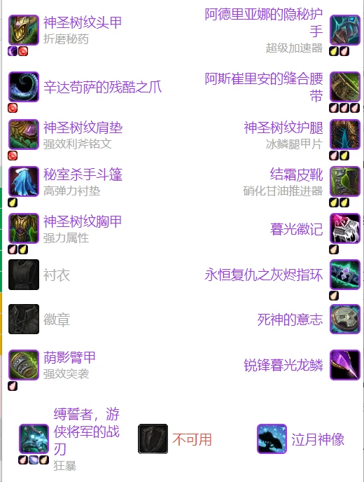 WLK 3.4.4 猫德白皮书 (八) 配装指南 (20250626更新) - 哔哩哔哩
