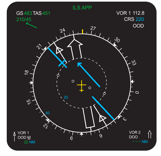 【A320 Magnifier】导航显示器（Navigation Display/ND） - 哔哩哔哩