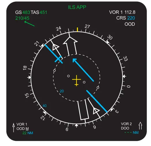 【A320 Magnifier】导航显示器（Navigation Display/ND） - 哔哩哔哩