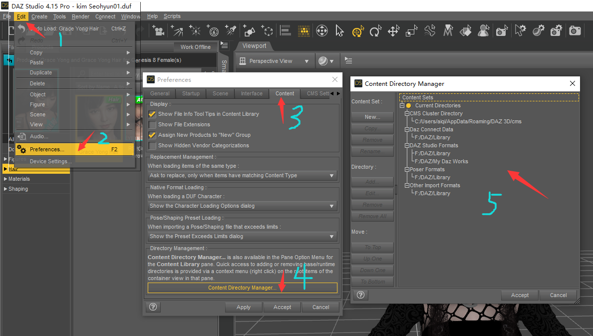 DAZ to Blender导出插件Daz Importer Version 1.5使用流程 - 哔哩哔哩