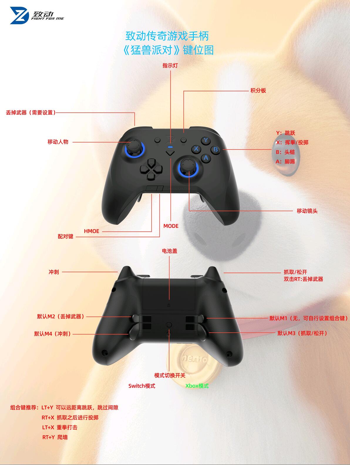 猛兽派对手柄键位分享 - 哔哩哔哩