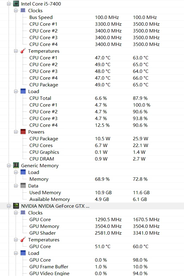 使用Python调用OpenHardwareMonitorLib.dll进行硬件信息读取(CPU/GPU温度) - 哔哩哔哩