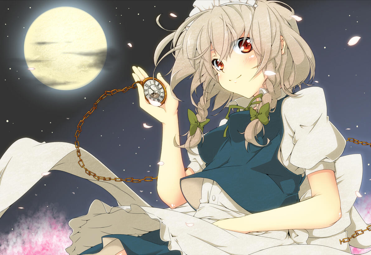 【车万百图】 十六夜咲夜 P站二百张精选插画美图分享（上） - 哔哩哔哩