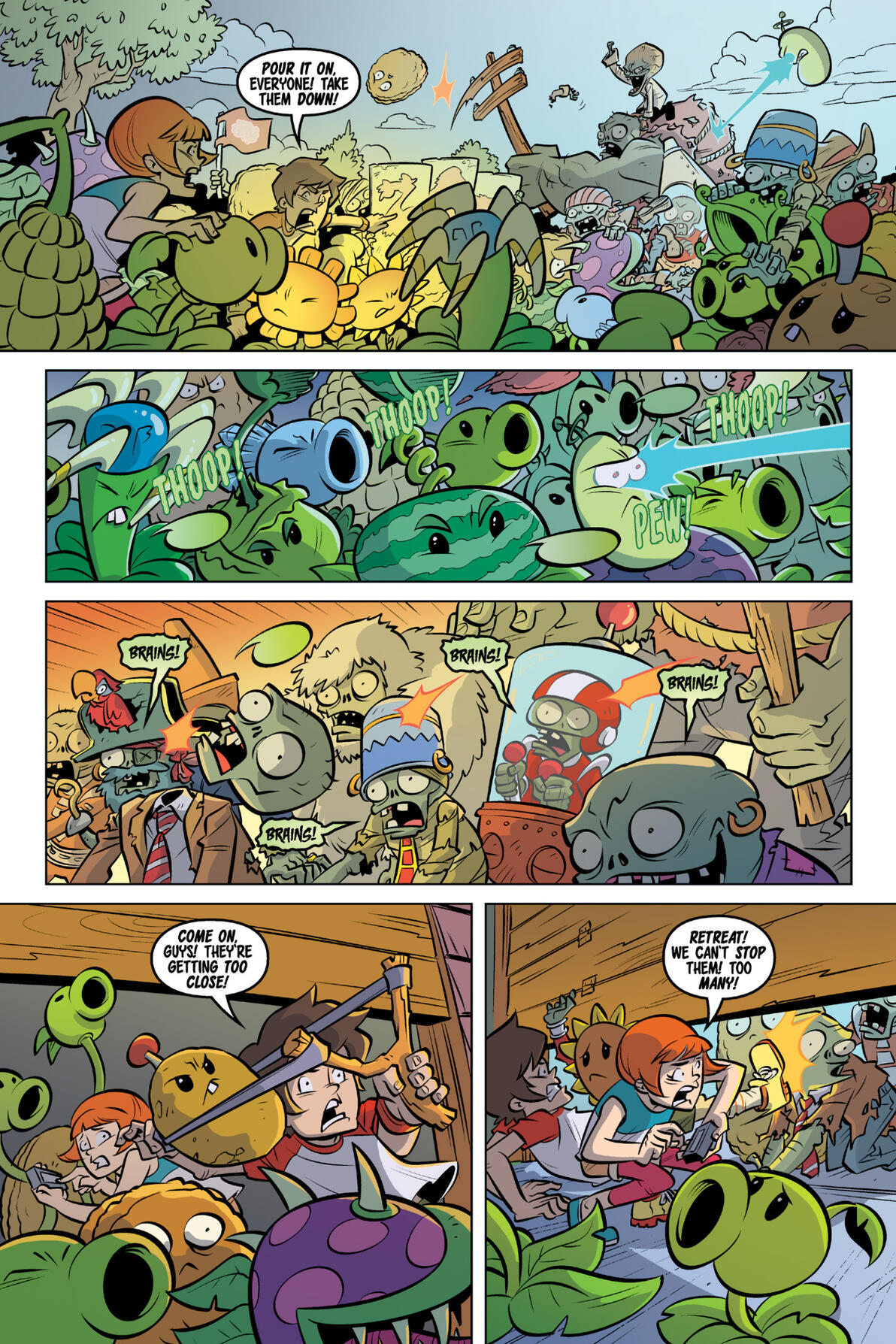 《Plants vs Zombies》（植物大战僵尸）漫画高清彩色电子扫描原版，合订本2 - 哔哩哔哩