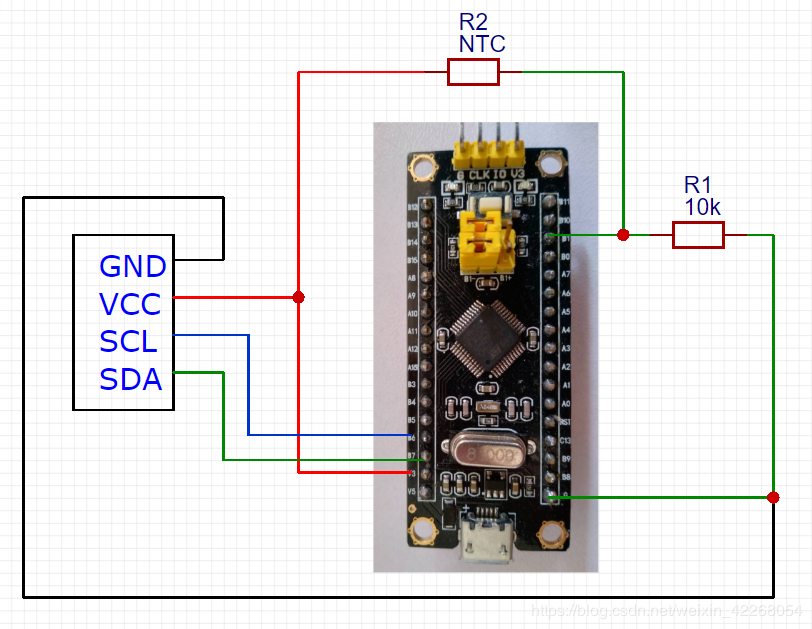 Arduino STM32用NTC热敏电阻 OLED显示屏制作温度计 - 哔哩哔哩