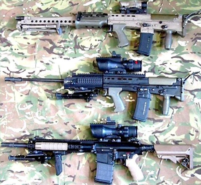 英国陆军的DMR—L86A2轻机枪和L129A1精确射手步枪 - 哔哩哔哩