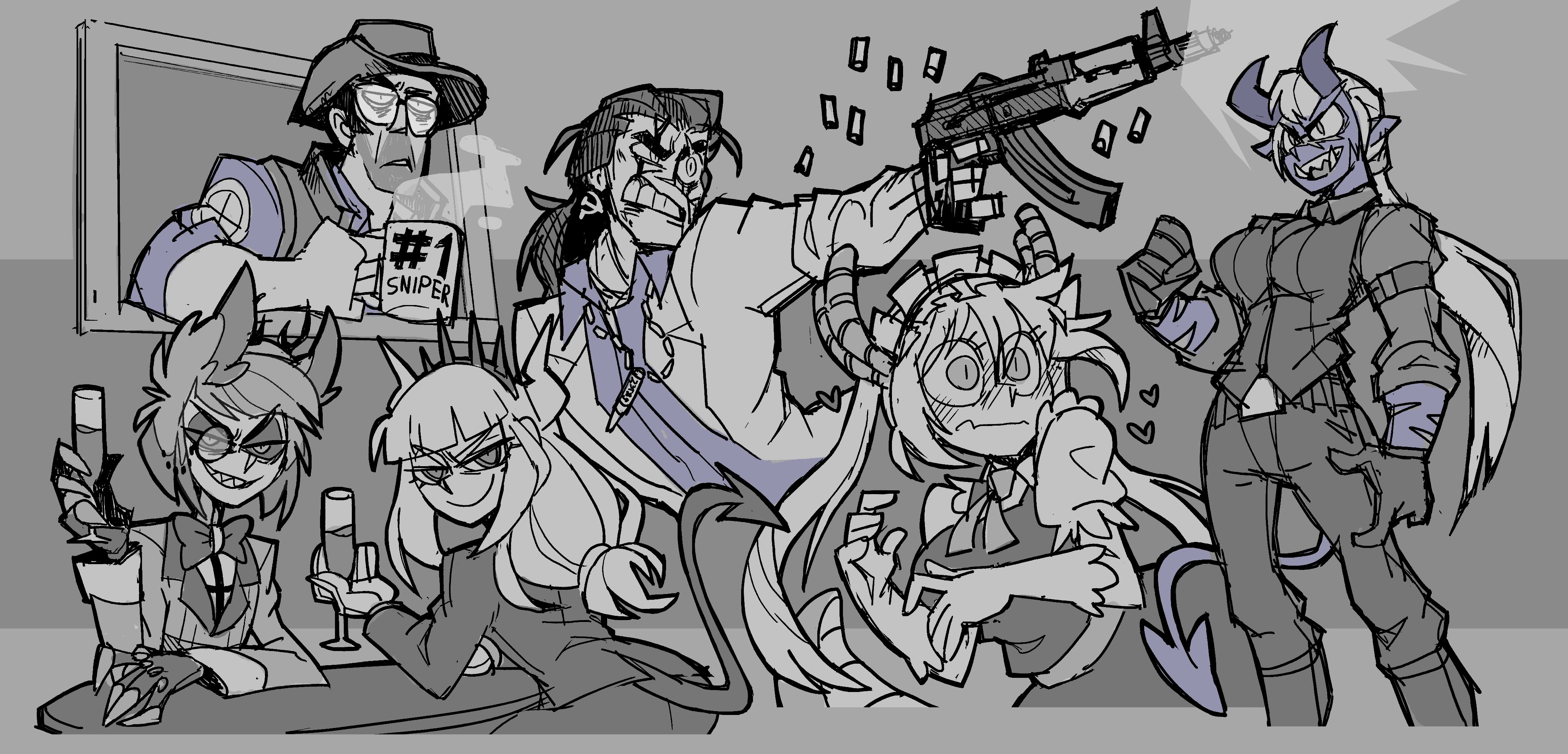 【Helltaker】Vanripper究竟还画过多少恶魔妹? - 哔哩哔哩