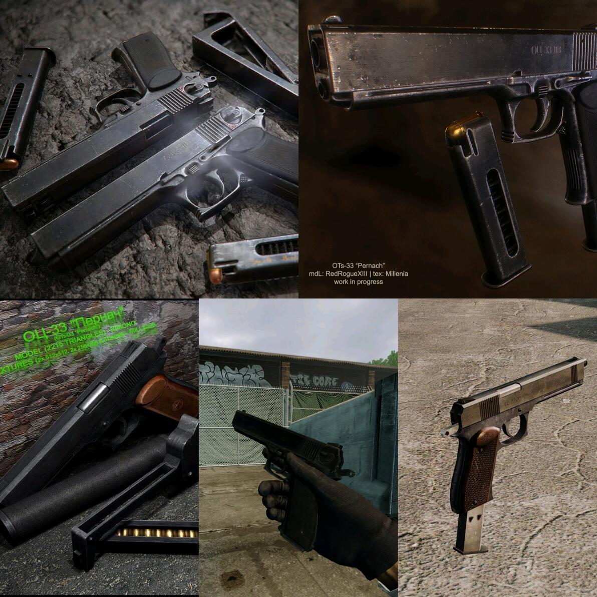 冷门枪械科普 OTs-33“Pernach” - 哔哩哔哩