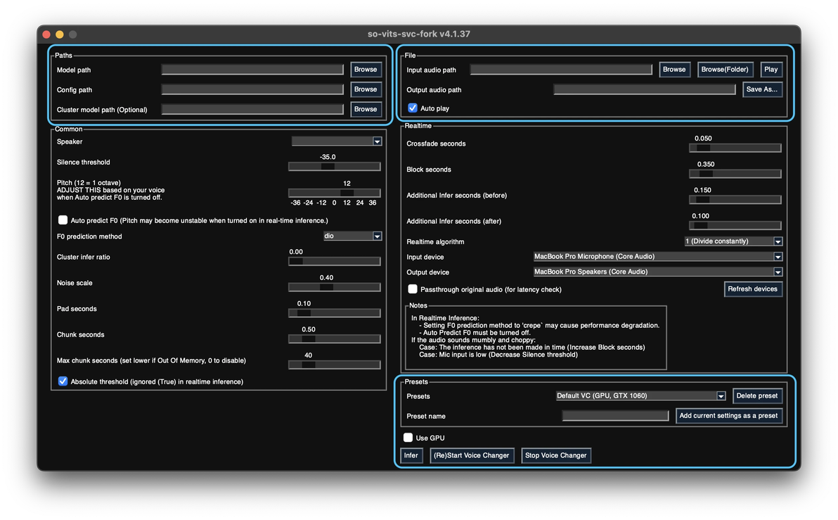 SO-VITS-SVC 4.0和4.1Stable版 Intel/Apple Silicon Mac 本地推理 - 哔哩哔哩