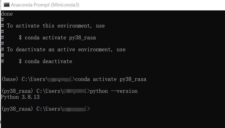 Rasa 3.x安装 - 哔哩哔哩