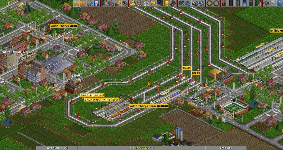 [OpenTTD] Improved Town Industry 2 早期游戏指南 - 哔哩哔哩