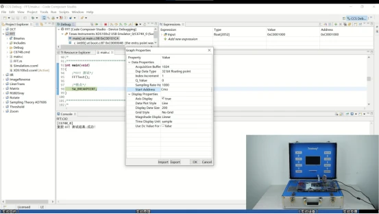 DSP操作教程 4-7 快速傅立叶变换（FFT）算法（CCS显示） - 哔哩哔哩