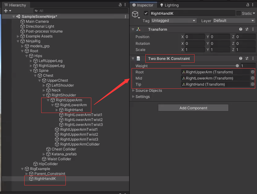 Unity学习笔记 Vol.69 动画绑定（Animation Rigging）教程 - 哔哩哔哩