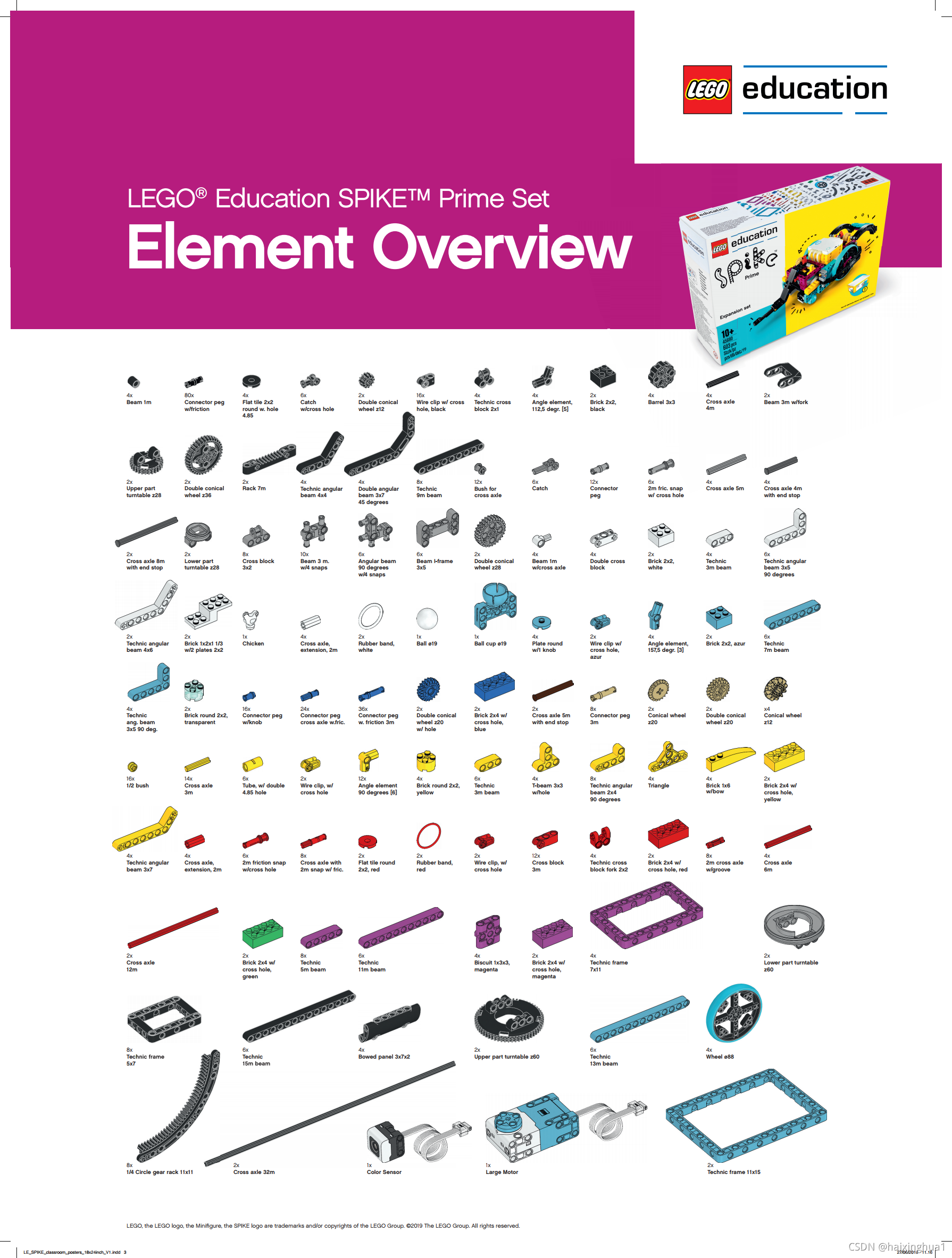 乐高spike prime 45678 扩展包 45680 乐高MINDSTORMS头脑风暴机器人 51515 零件清单 - 哔哩哔哩