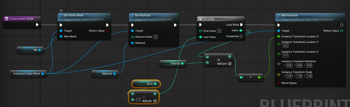 UE5使用ISM（InstanceStaticMesh）或HISM生成大量静态网格体提升渲染性能 - 哔哩哔哩