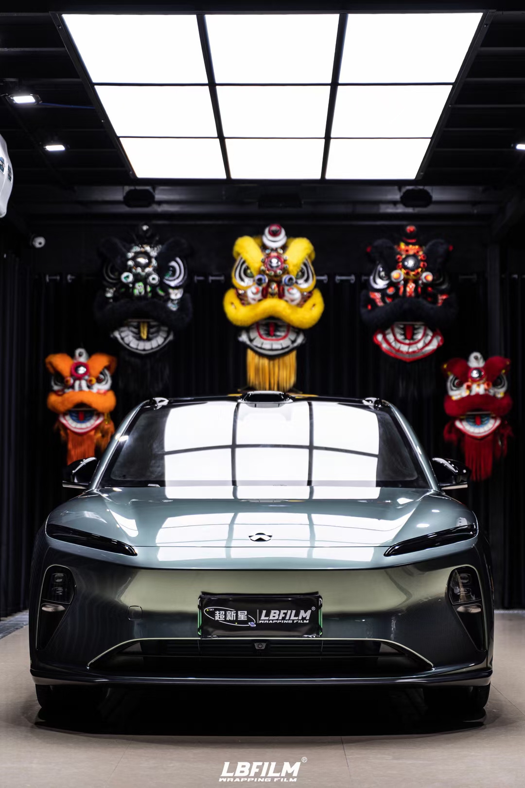 蔚来ET5-LB改色膜液态金属苍岭绿，,自带神秘感 - 哔哩哔哩