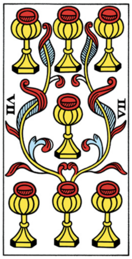 马赛塔罗牌 圣杯2~10 - 哔哩哔哩