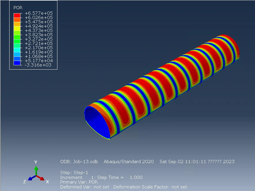 Abaqus 后处理视图旋转以展示结果全貌 - 哔哩哔哩