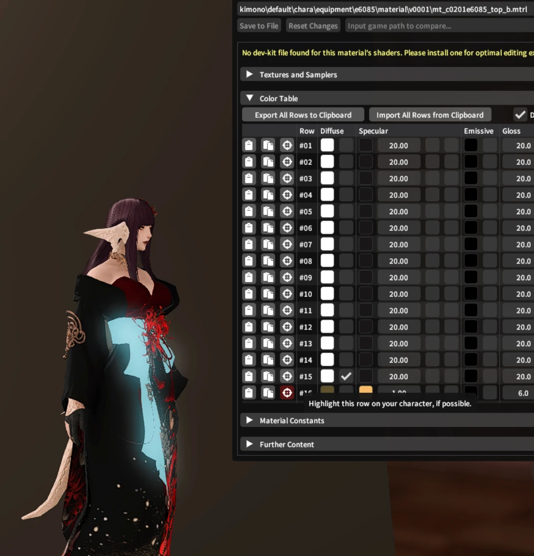 【ff14mod】如何在penumbra中自由更改mod装备颜色 - 哔哩哔哩