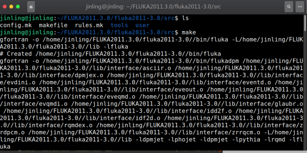 FLUKA-CERN在Ubuntu 20.10系统的安装测试 - 哔哩哔哩