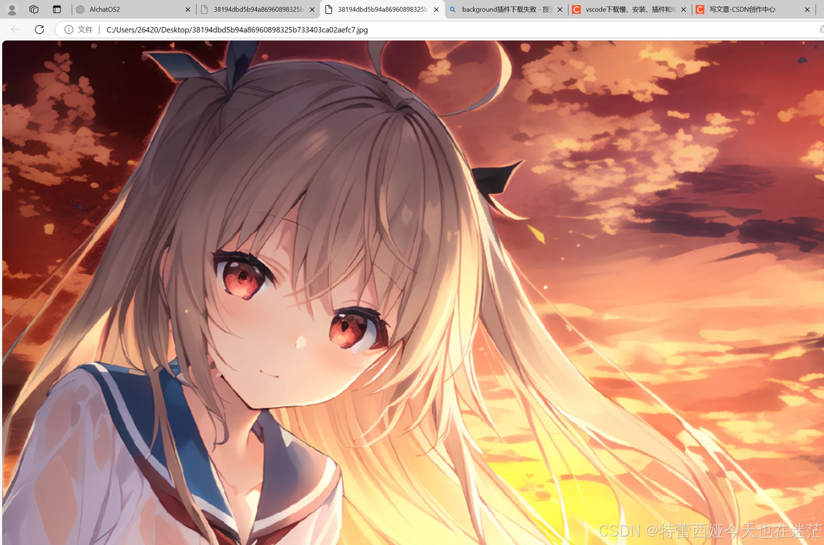 vs code背景图片设置教程（新版） background插件2.0版本设置电脑小白向教程 - 哔哩哔哩