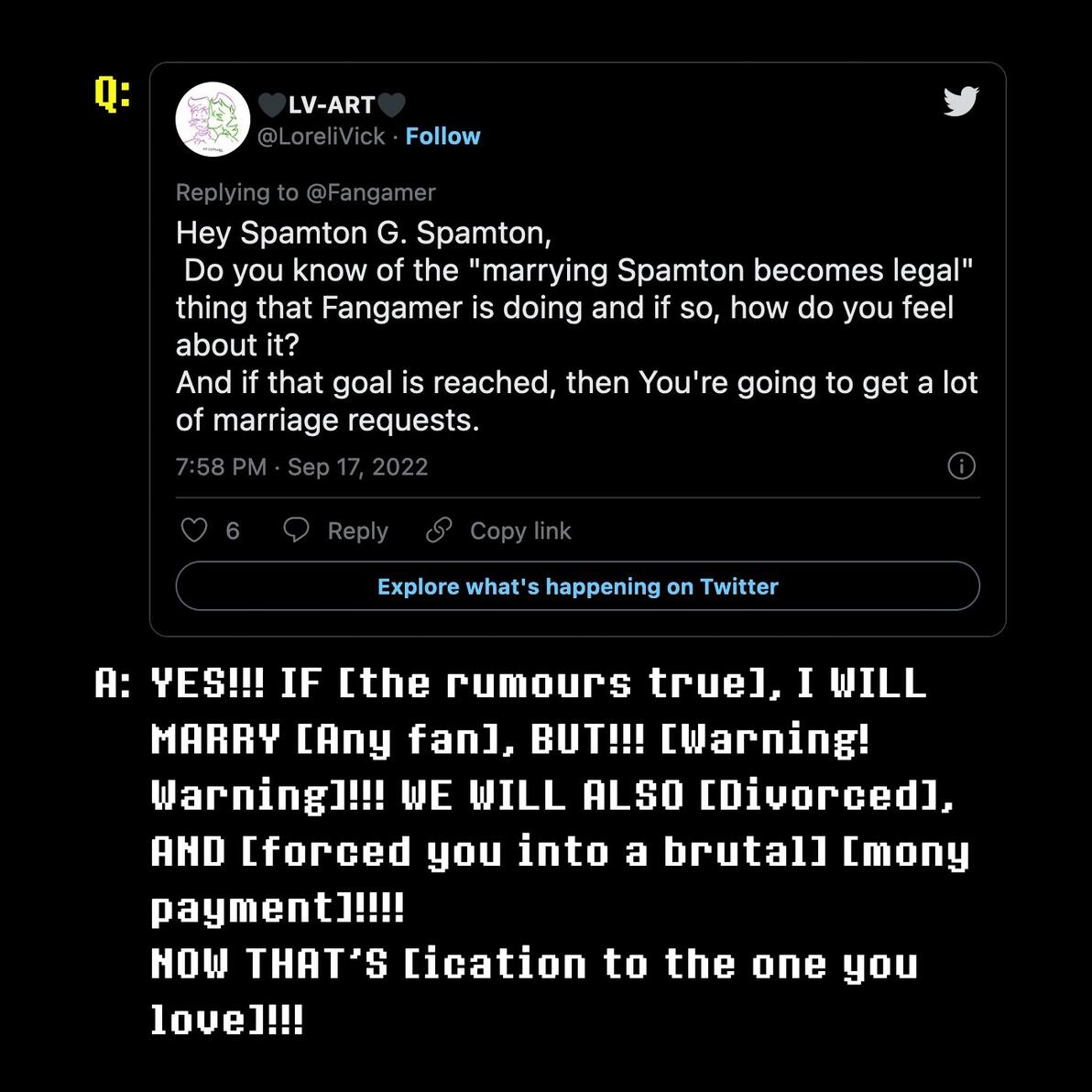 【deltArune】SPAMTON大问答合集 - 哔哩哔哩