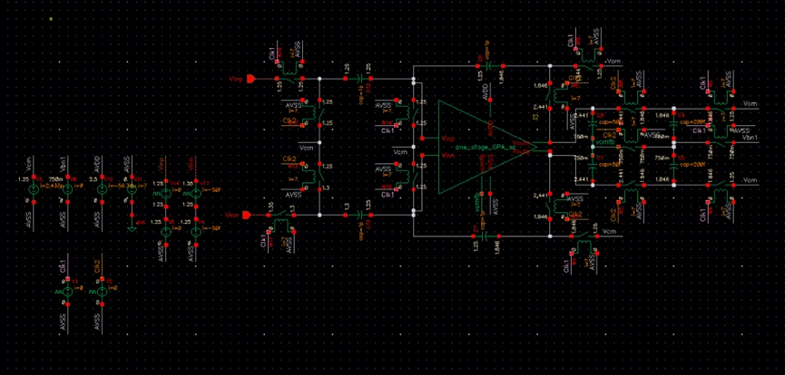 开关电容放大器及SC-CMFB(tsmc28nm工艺) - 哔哩哔哩