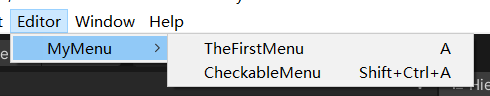 Unity编辑器扩展基本功能：MenuItem（在Unity主菜单中添加自定义子菜单） - 哔哩哔哩