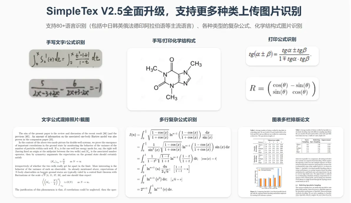 我自研了一个公式/PDF识别神器！SimpleTex，支持论文公式图表还原~ - 哔哩哔哩