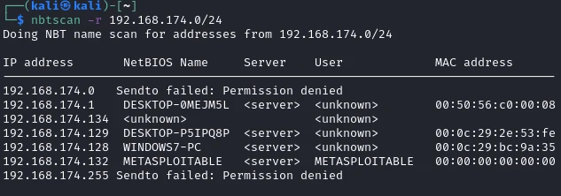 nbtscan：获取 NetBIOS 名称信息的网络扫描神器！全参数详细教程！Kali Linux教程！ - 哔哩哔哩