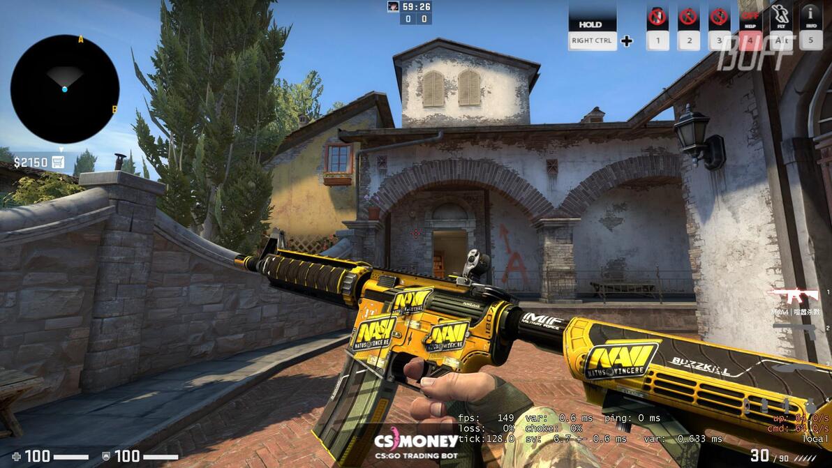 【CSGO饰品推荐】M4A4，从入门到低中端，内附A4看磨损教程 - 哔哩哔哩