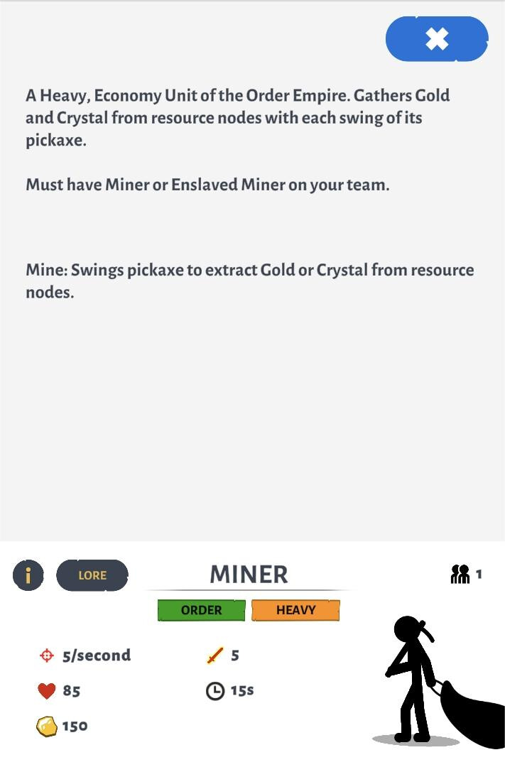 Stick War 3 兵种介绍——Miner - 哔哩哔哩