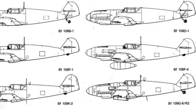 Bf 109各型号简述 - 哔哩哔哩