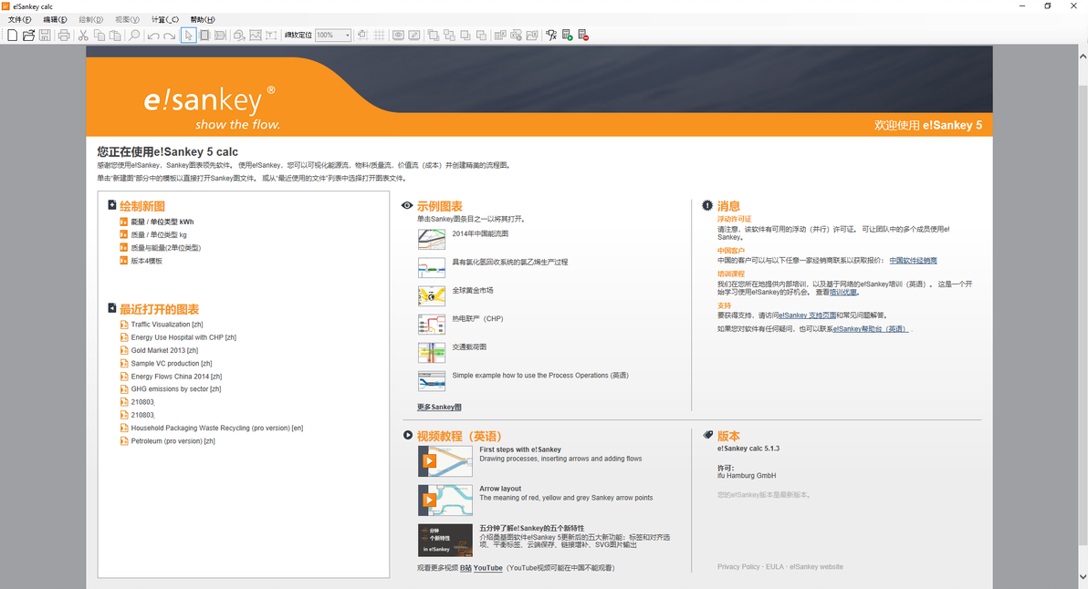 新版本e!Sankey 5流数据可视化软件发布了！ - 哔哩哔哩