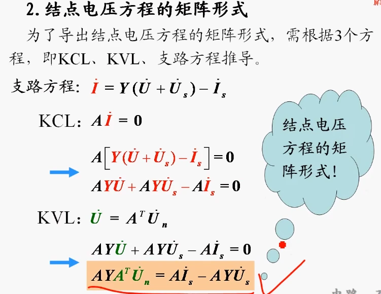 电路学习笔记90——结点电压方程的矩阵形式 哔哩哔哩