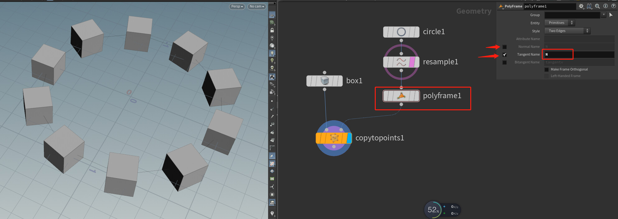 Houdini Copy Stamp, Copy to Points, Orientation of Copies (poly - 哔哩哔哩