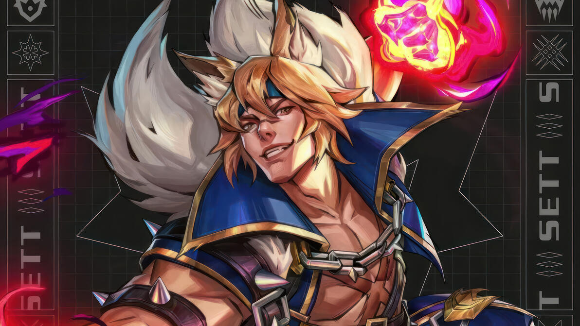 英雄联盟 | 腕豪 瑟提（Sett）| 4K 8K 电脑壁纸 手机壁纸 - 哔哩哔哩
