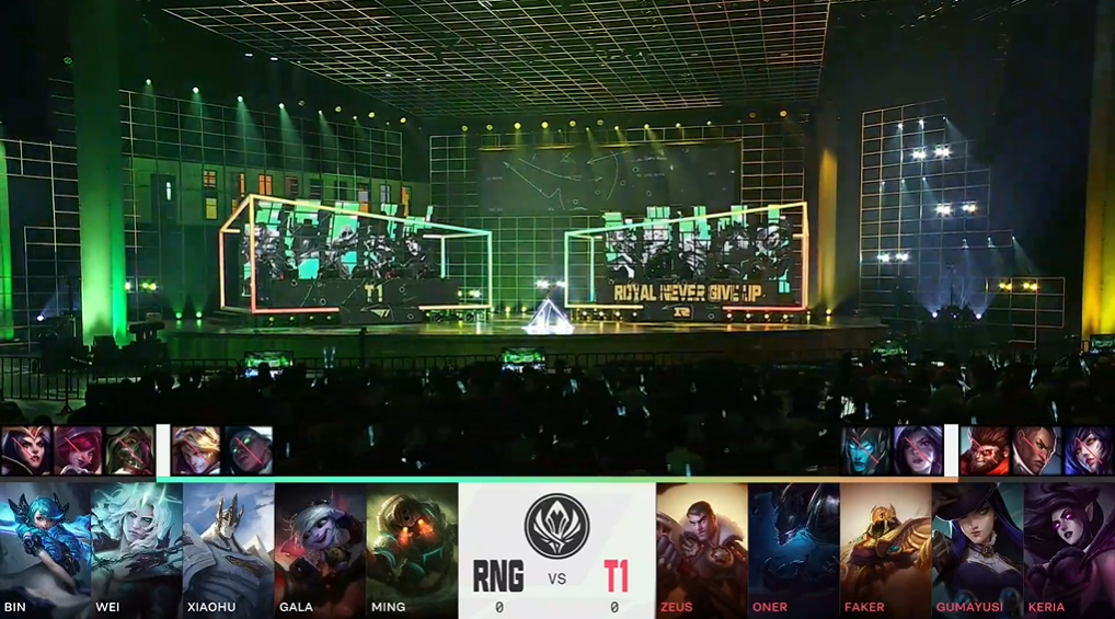 RNG决赛首局轻取T1！Bin双杀Faker、Zeus，Keria狠话难成真 - 哔哩哔哩