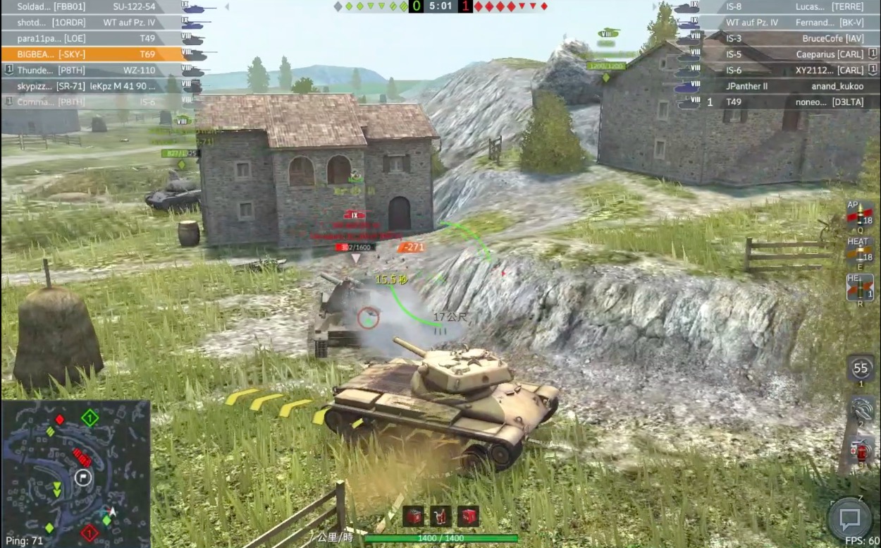 坦克世界闪电战 T69 过坑指南详解