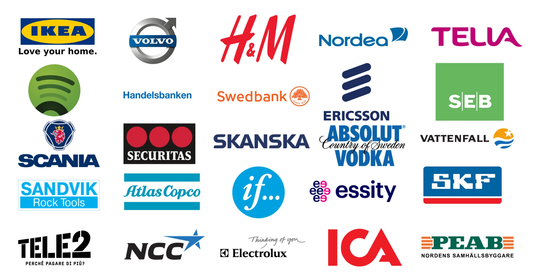 Logotyper för Brand Finance Sverige 50 2020 - 哔哩哔哩