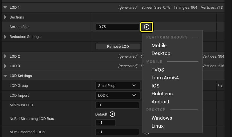 UE5管理内容-为不同平台优化LOD屏幕大小 - 哔哩哔哩