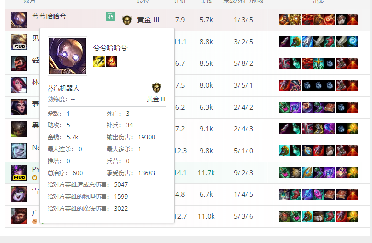 python爬虫爬取wegame数据(lol对局信息，lol玩家信息)(示例:爬取大区内所有玩家数据) - 哔哩哔哩