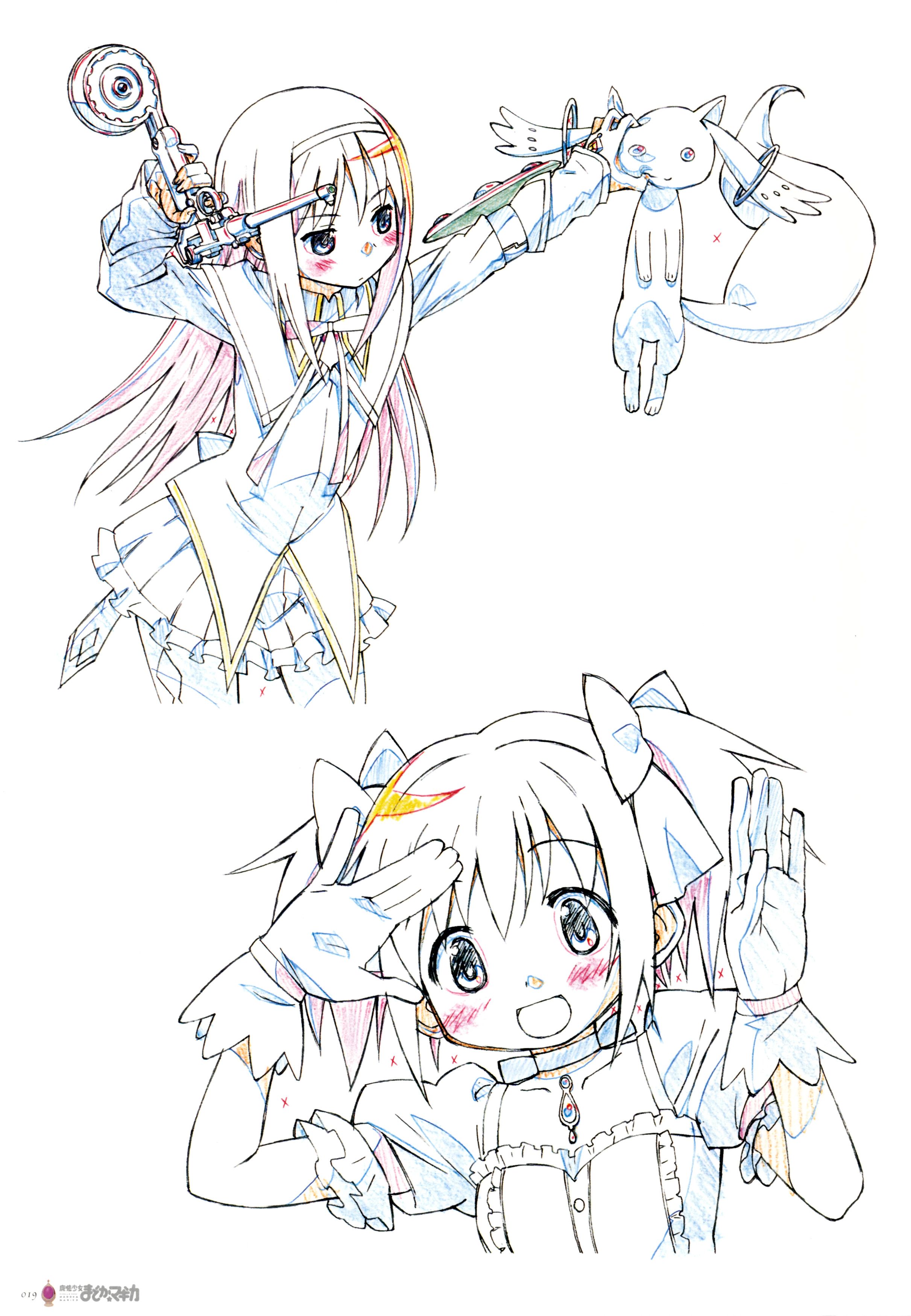 魔法少女小圆 Key Animation Note 5-6+Extra版权绘及线稿选集 - 哔哩哔哩