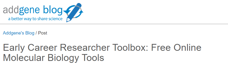 实用！Addgene汇总分子生物学必用工具 - 哔哩哔哩