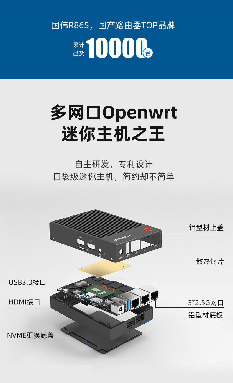 【抢购】超强万兆小主机，R86S 来一个 - 哔哩哔哩