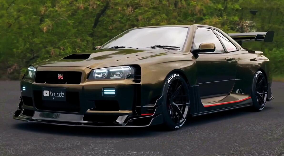 GT-R BNR34（头文字D—神之脚座驾） - 哔哩哔哩