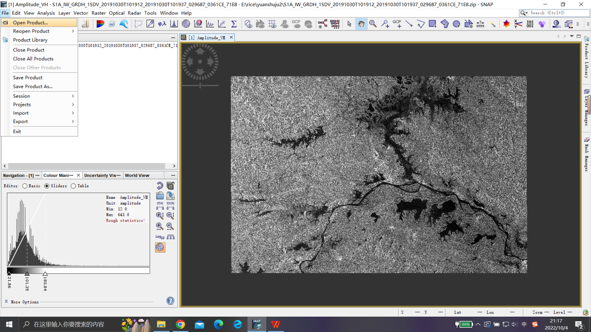 Sentinel-1 IW GRD数据预处理（SNAP） - 哔哩哔哩